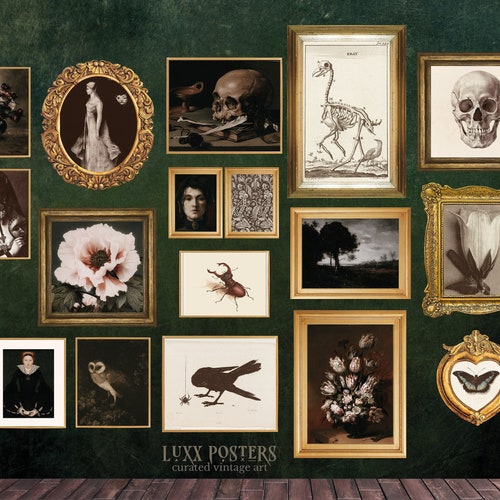 Maximalist Decor Dark Cottagecore Printable Gallery Wall - Etsy