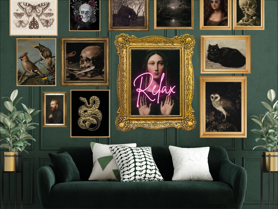 Moody Maximalist Wall Art, Alter Eclectic Wall Art, Printable Gallery ...