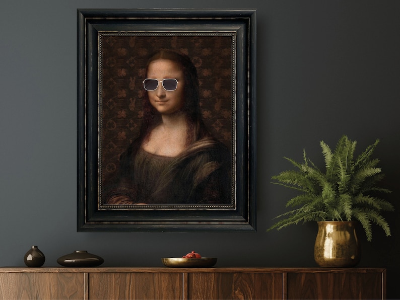 Mona Lisa Altered Art Print: Eclectic Gallery Wall Decor (digital ...