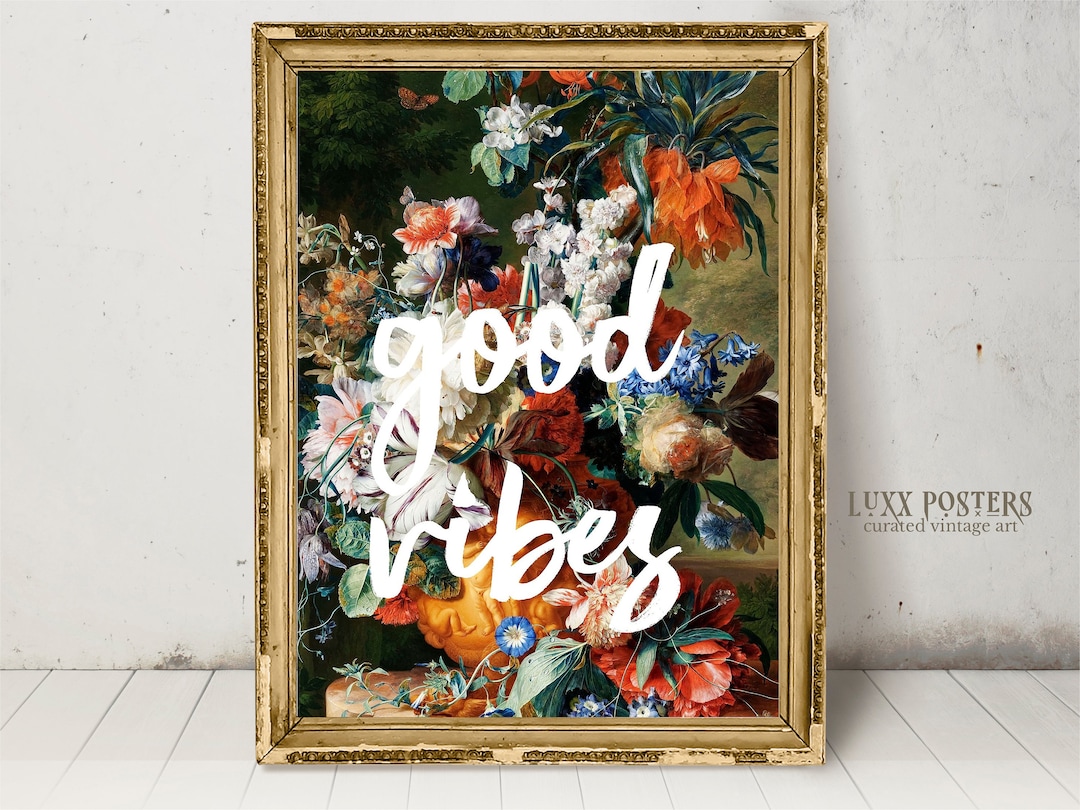Maximalist Flower Art Print: Eclectic Gallery Wall Decor (digital ...