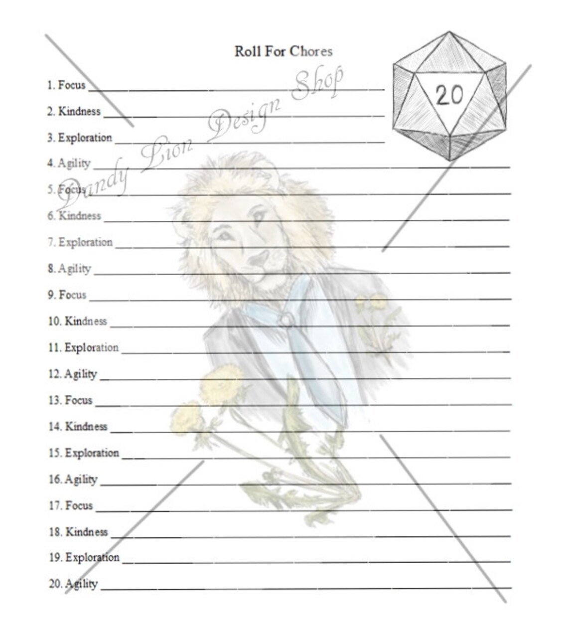 Chore Chart RPG, Gamify Chore Tasks for Kids - Etsy