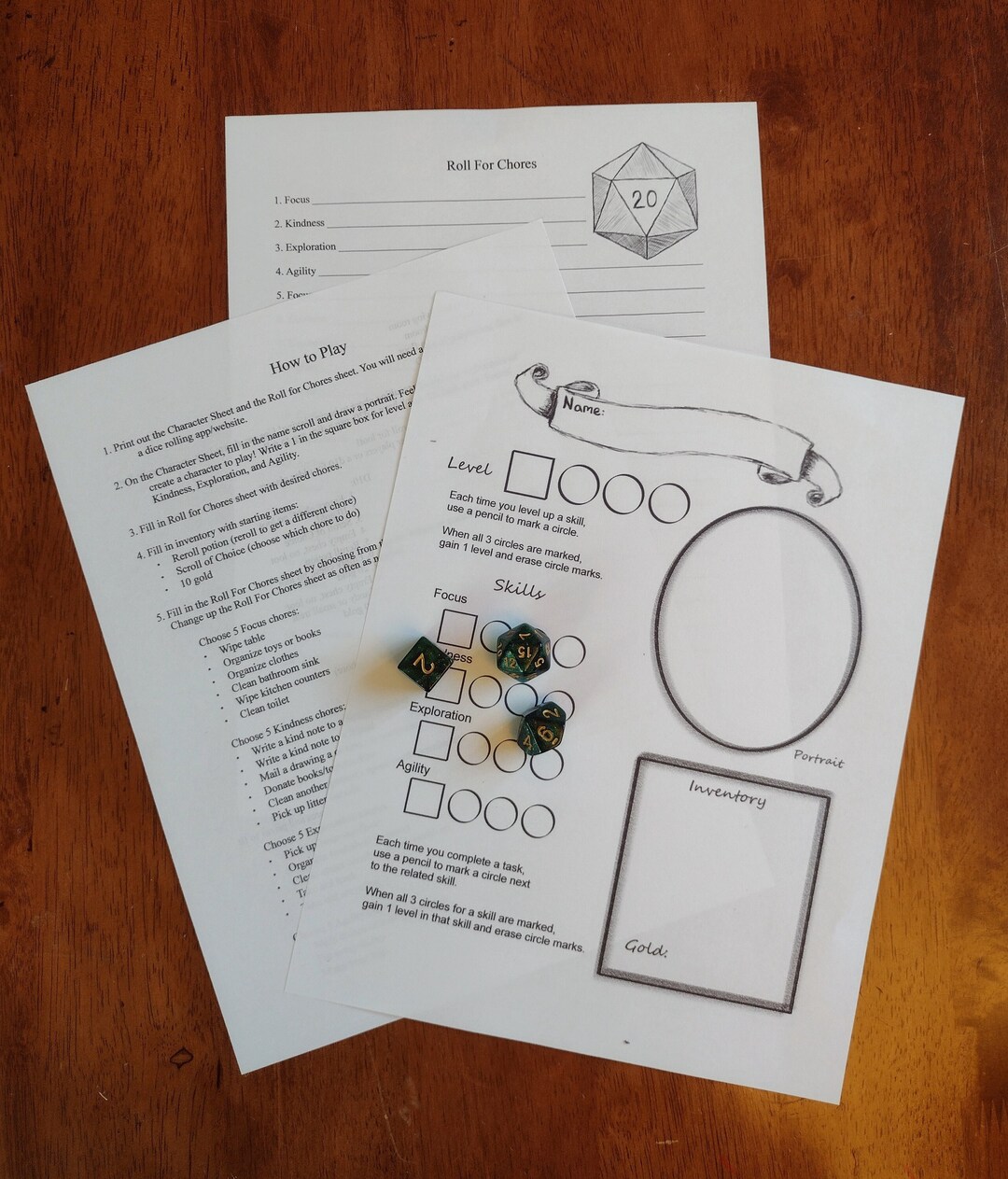 Chore Chart RPG, Gamify Chore Tasks for Kids - Etsy