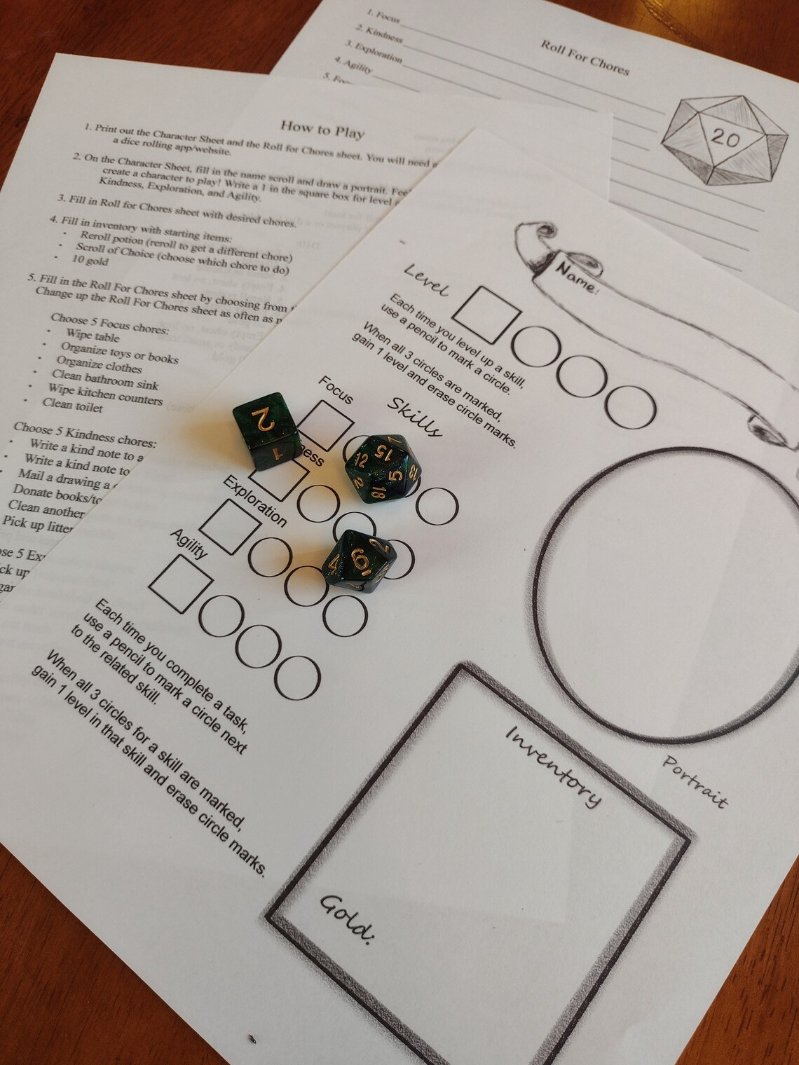 Chore Chart RPG, Gamify Chore Tasks for Kids - Etsy