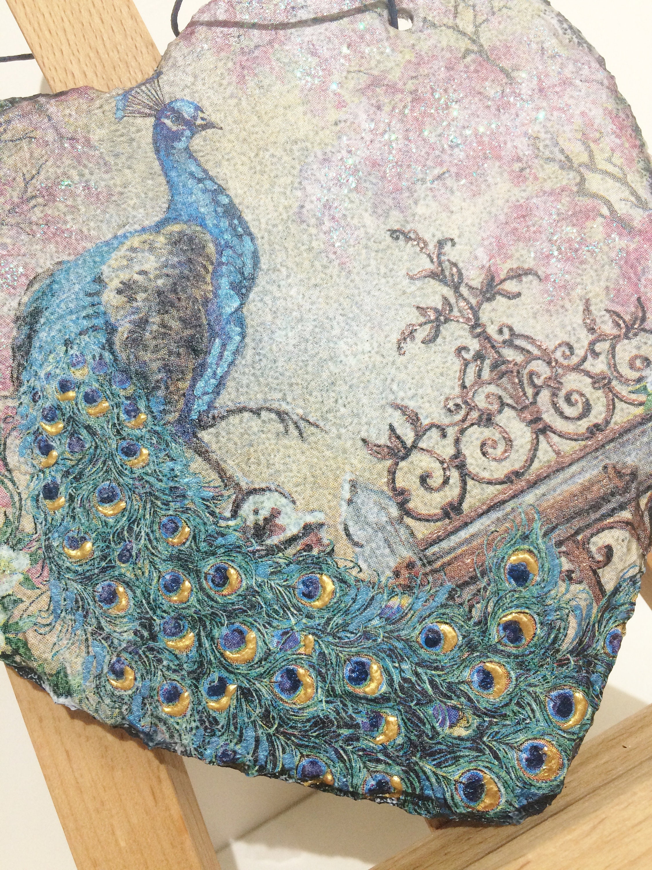 Peacock Slate Heart Plaque Peacock Gift Idea Peacock Decor - Etsy UK