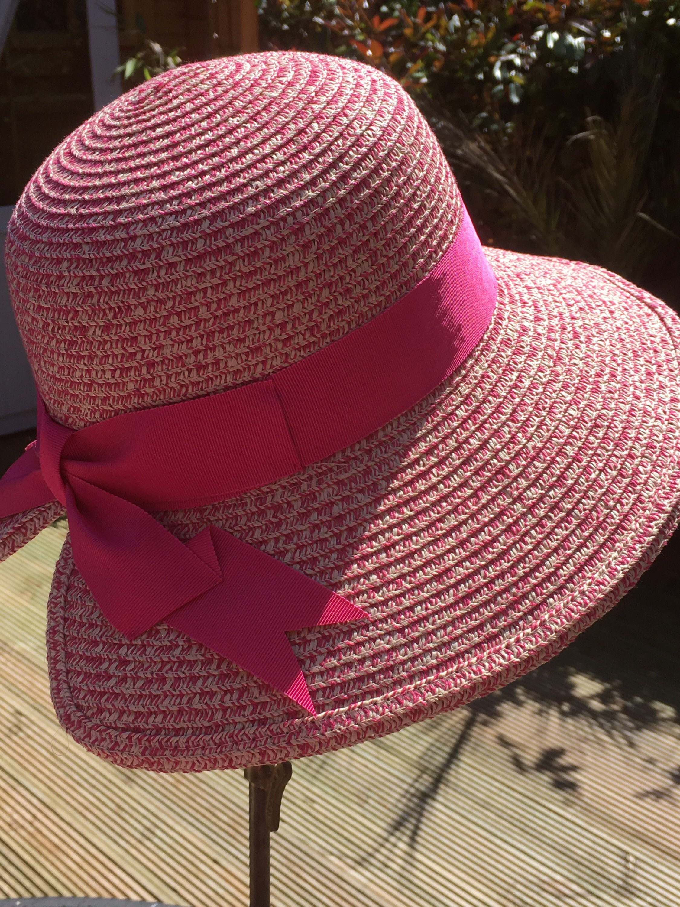 Pink Straw Sun Bonnet - Etsy