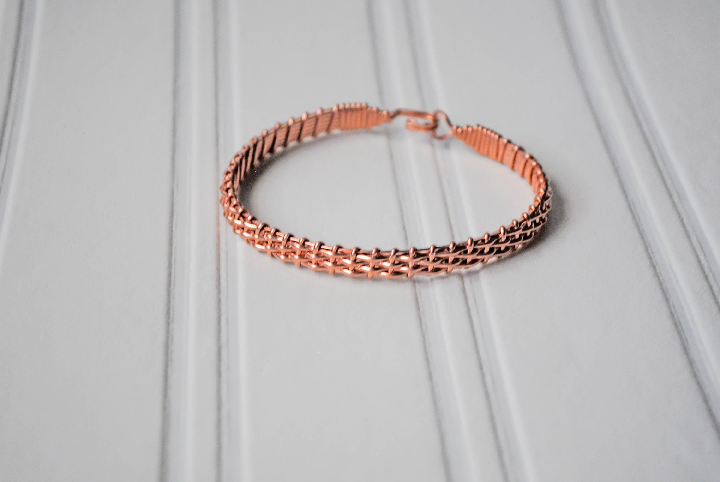 Rose Gold Half Basket Weave - Etsy