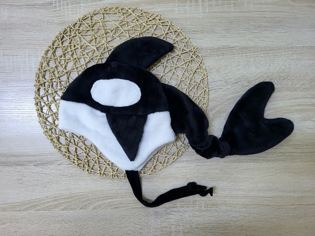 Handmade Fluffy Orca Whale Hat: Warm Winter Kids/adult Hat - Etsy