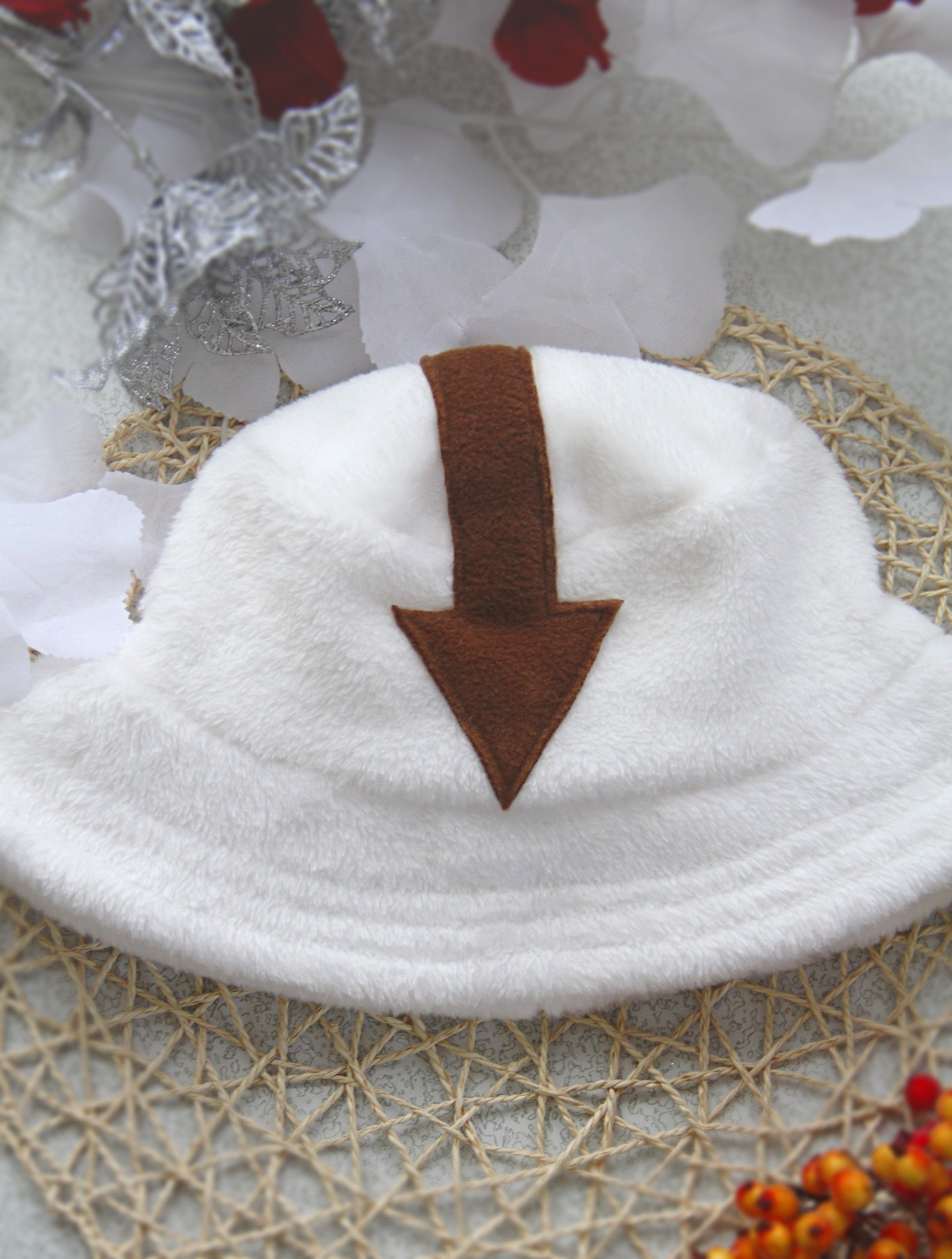 Fall Apparel Appa Bucket Hat Avatar Fluffy White Bucket Hat | Etsy