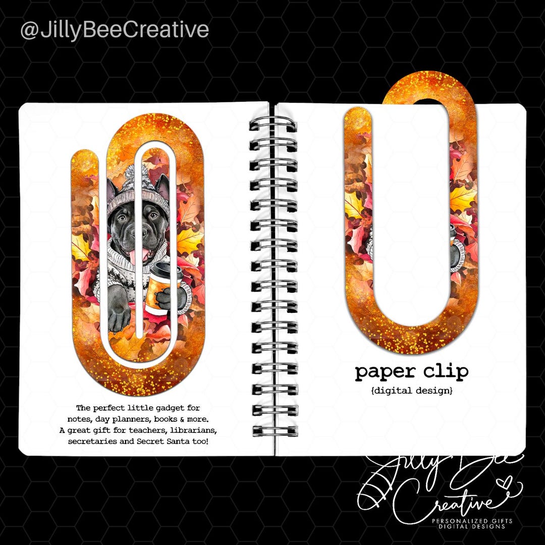 Paperclip Sublimation Design, Png File for Sublimation Blank, Fall Cane ...