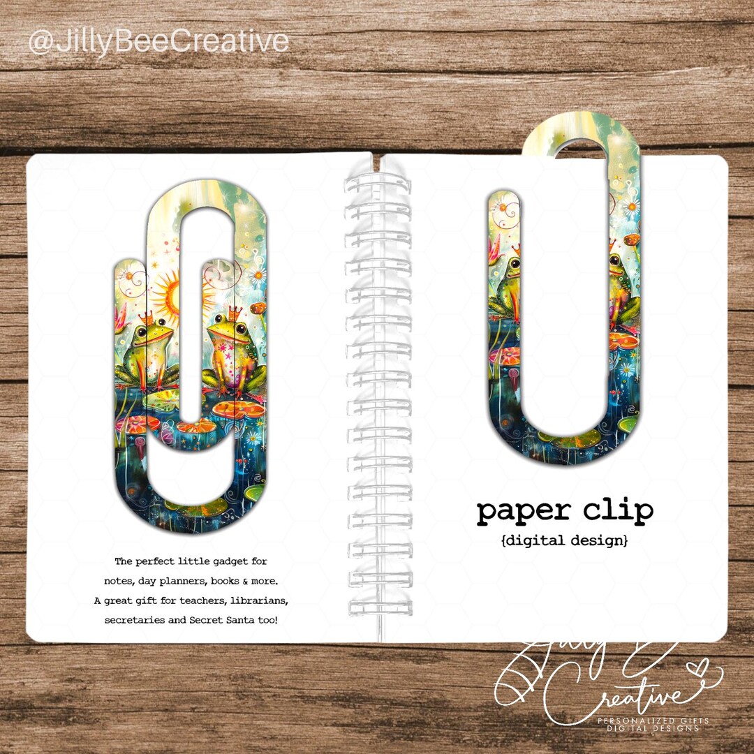Paperclip Sublimation Design, Png File for Sublimation Blank, Frog ...