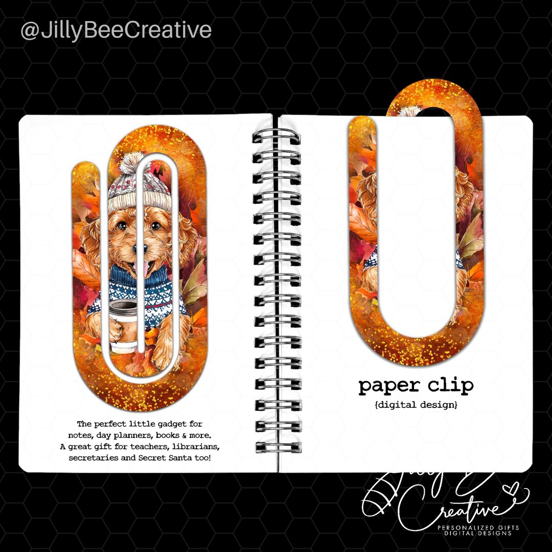 Paperclip Sublimation Design, Png File for Sublimation Blank, Fall ...