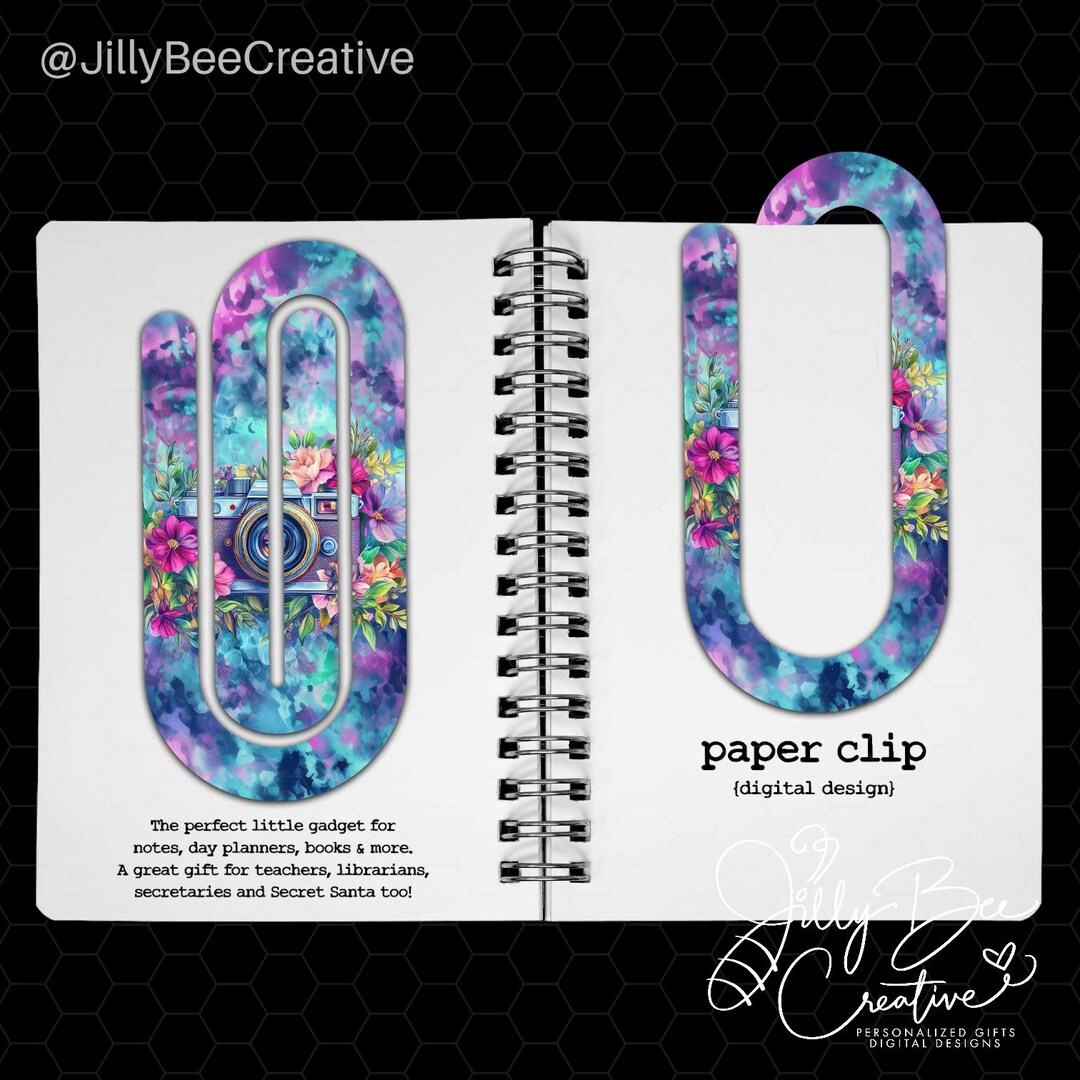 Paperclip Sublimation Design, Png File for Sublimation Blank, Camera ...