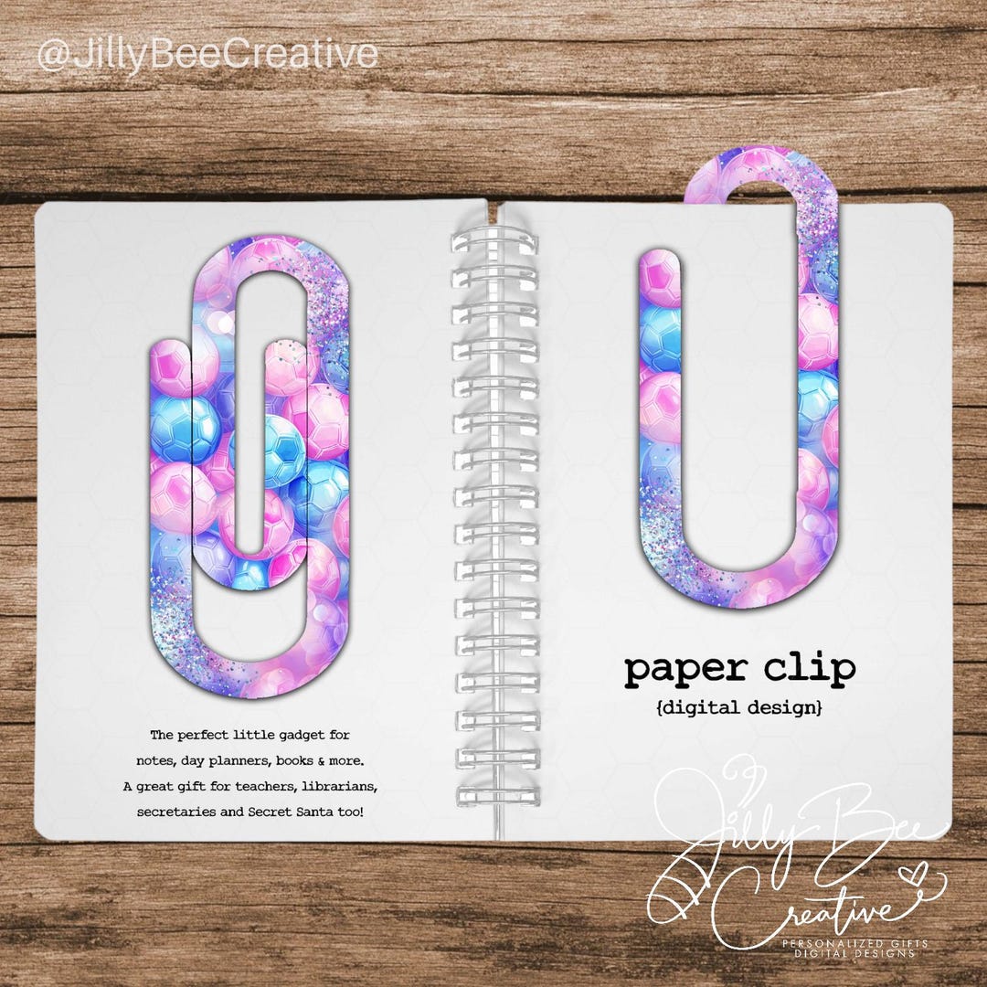 Paperclip Sublimation Design, Png File Sublimation Blank, Soccer Lover ...