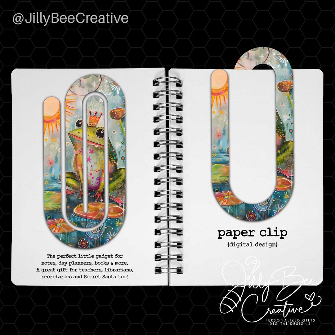 Paperclip Sublimation Design, Png File for Sublimation Blank, Frog ...