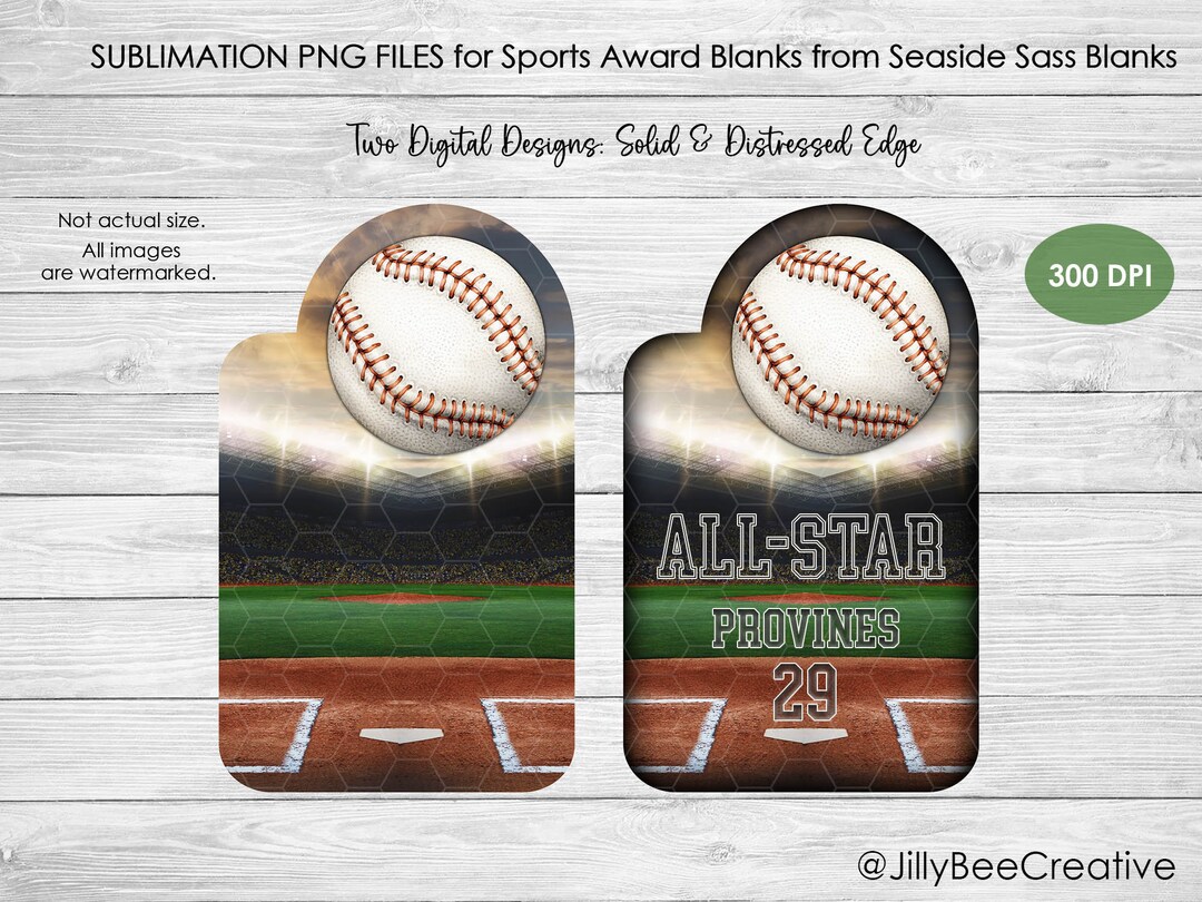 DIGITAL DESIGN Sports Award Blank for Sublimation Baseball Stadium ...