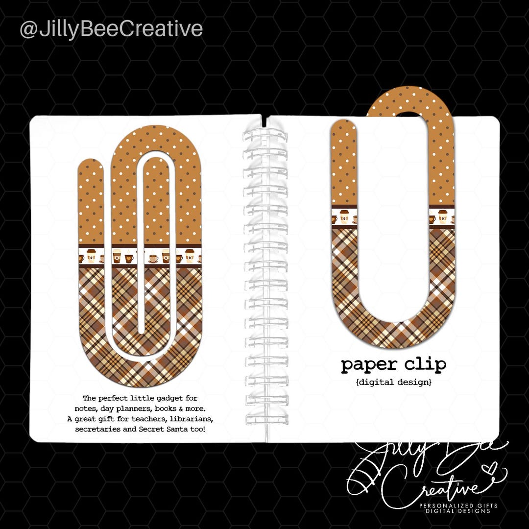 Paperclip Sublimation Design, Png File for Sublimation Blank, Plaid ...