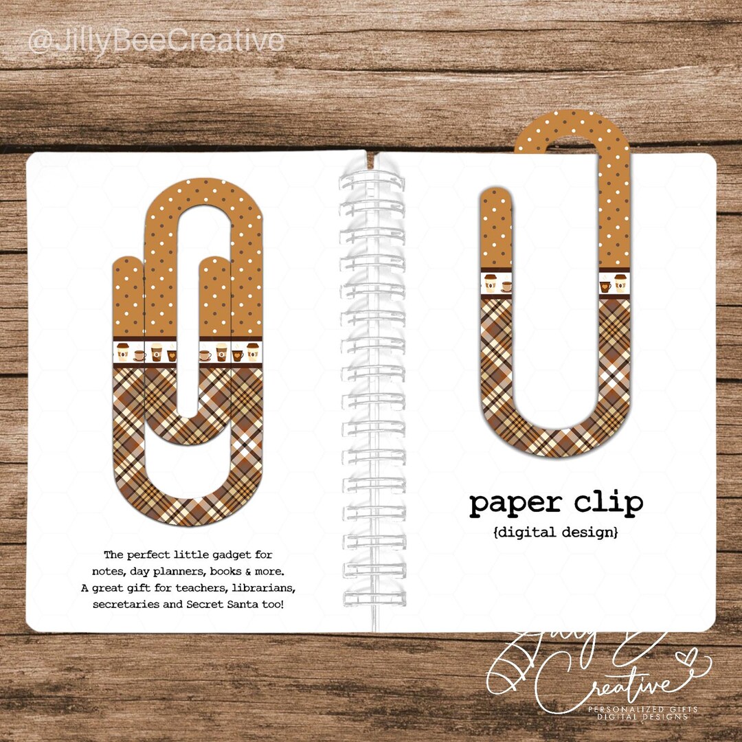 Paperclip Sublimation Design, Png File for Sublimation Blank, Plaid ...