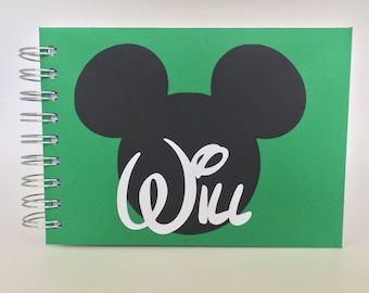 Disney Autograph Book Personalized Mickey Mouse Classic | Etsy