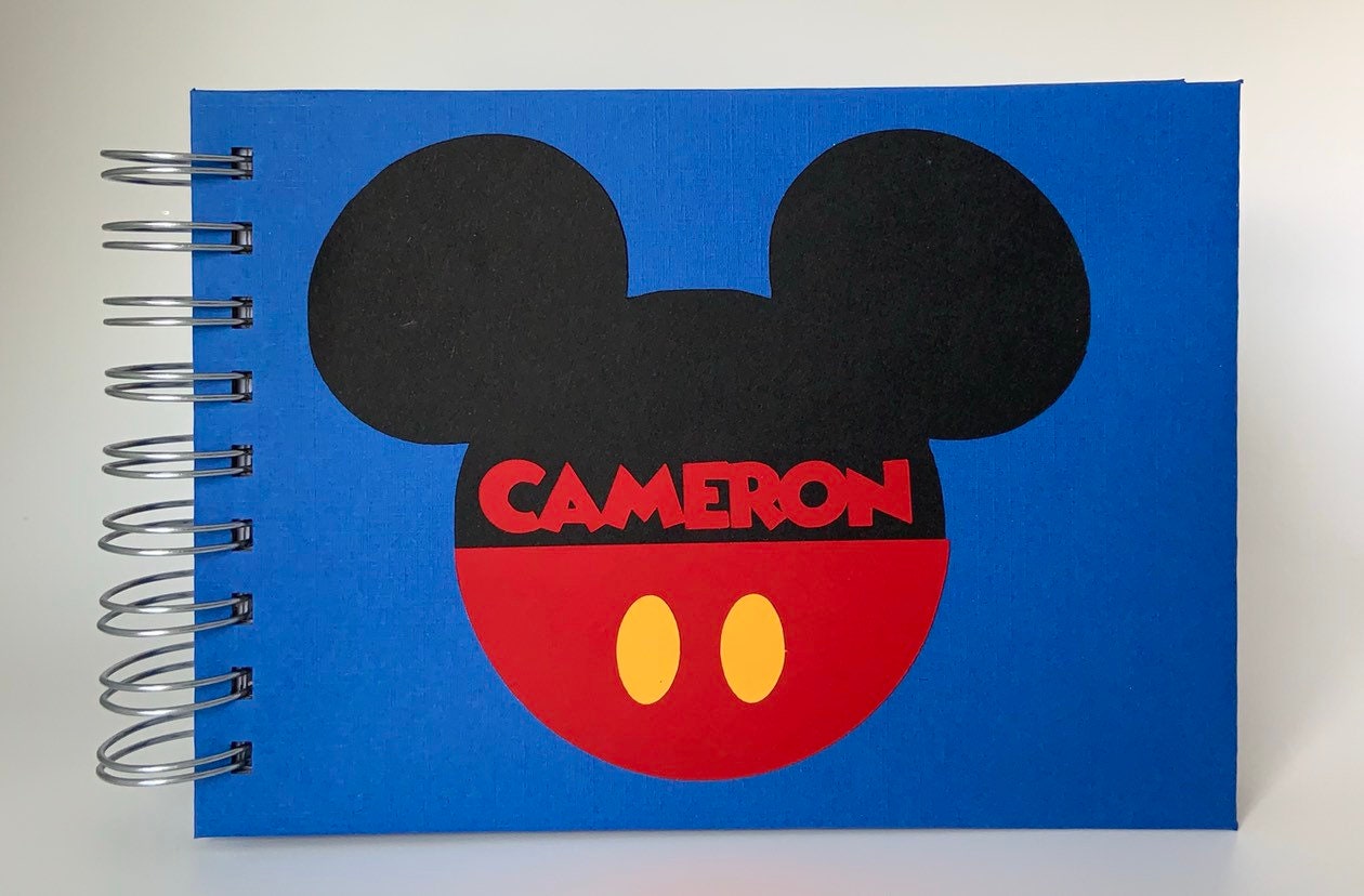 Disney Autograph Book Mickey Mouse Personalized Disney World - Etsy