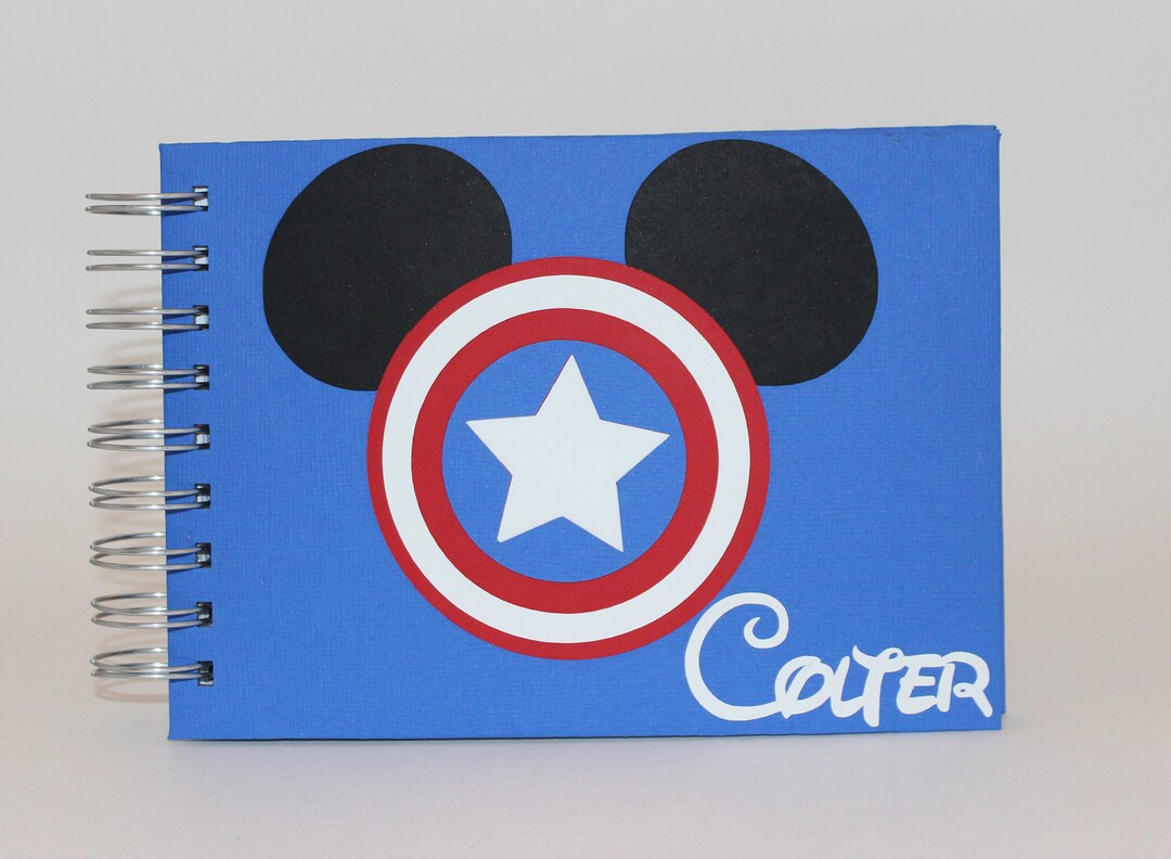 Disney Autograph Book Captain America Mickey Mouse Super Hero ...