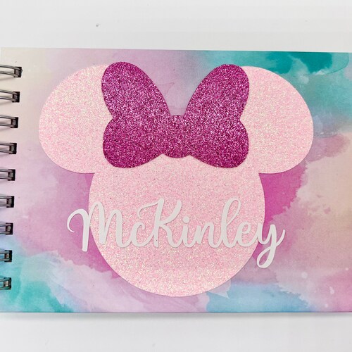 Personalized Disney Autograph Book Custom Minnie Mouse Aqua - Etsy