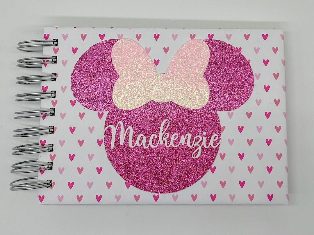 Disney Autograph Book, Glitter Minnie Mouse, Photo Album, Memory Book ...