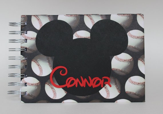 Disney Autograph Book Personalized Mickey Mouse Baseball - Etsy