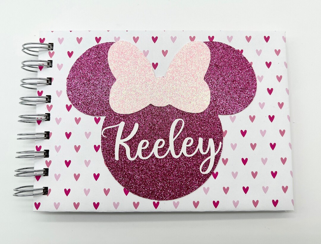Disney Autograph Book, Glitter Minnie Mouse, Photo Album, Memory Book ...