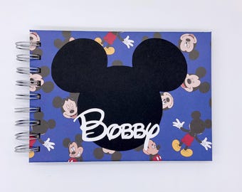 Personalized Autograph Book Mickey Mouse, Disney World Disneyland ...