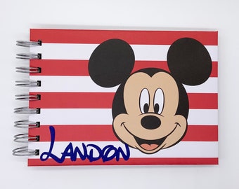 Personalised Mickey Mouse Autograph Book Disneyland / Disney - Etsy