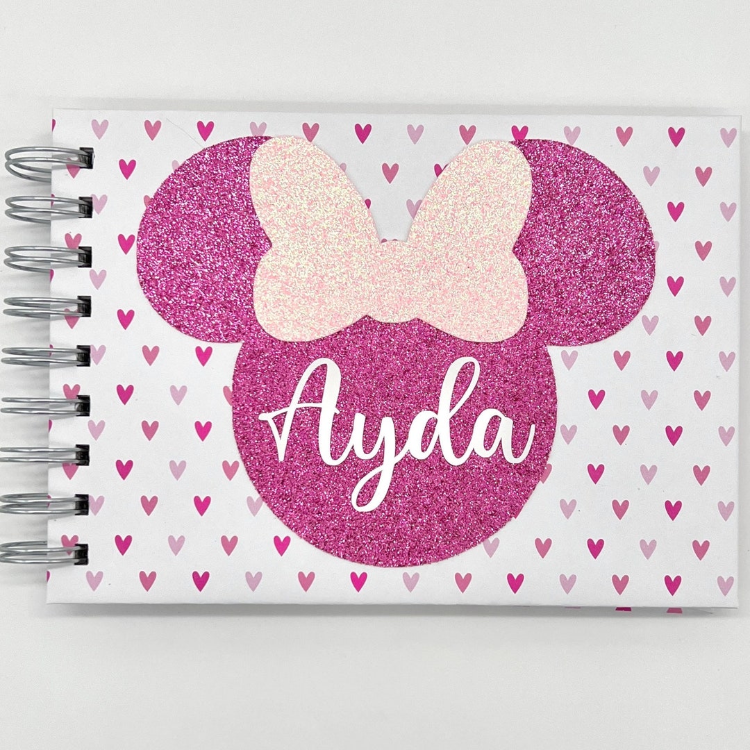 Disney Autograph Book, Glitter Minnie Mouse, Photo Album, Memory Book ...