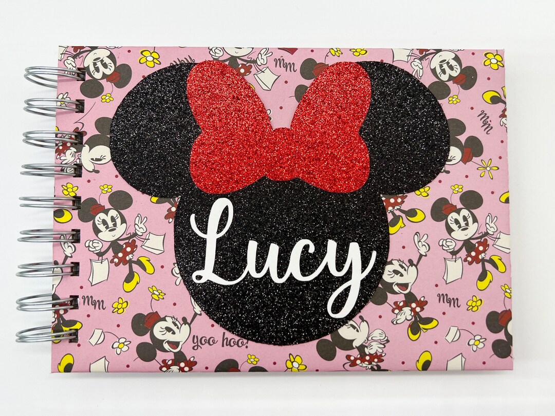 Disney Autograph Book, Glitter Minnie Mouse, Photo Album, Memory Book ...