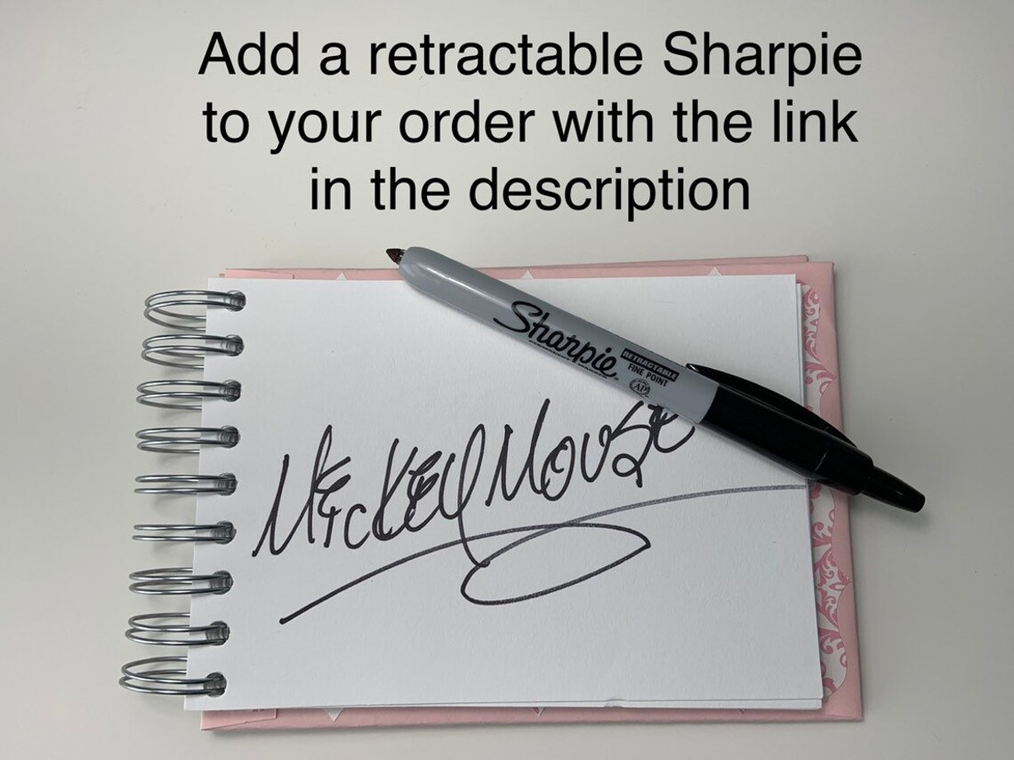 Personalized Stitch Autograph Book Disney World Disneyland - Etsy