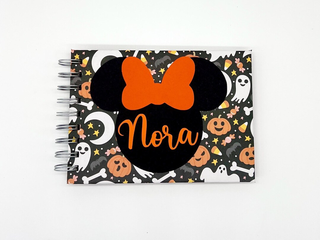 Halloween Minnie Mouse Autograph Book, Personalized Disney Album - Etsy
