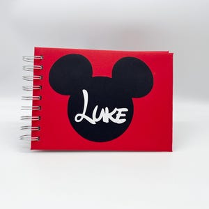 Personalized Disney Autograph Book: Mickey Mouse, Classic Red - Etsy