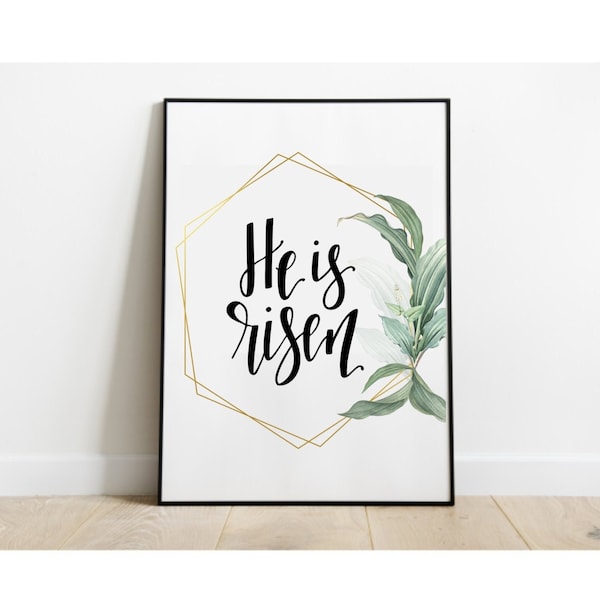 He is Risen Banner - Etsy