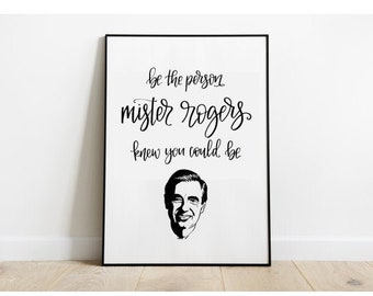 Mister Fred Rogers Artist Saint 8 X 10 Print Free - Etsy