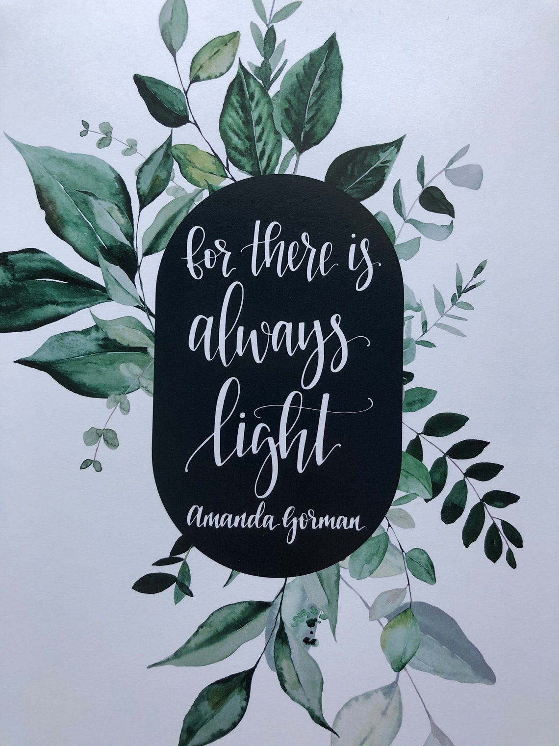 Amanda Gorman Poem the Hill We Climb Hand-lettered Print There is ...