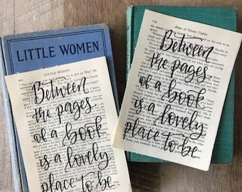 Between Pages Book - Etsy