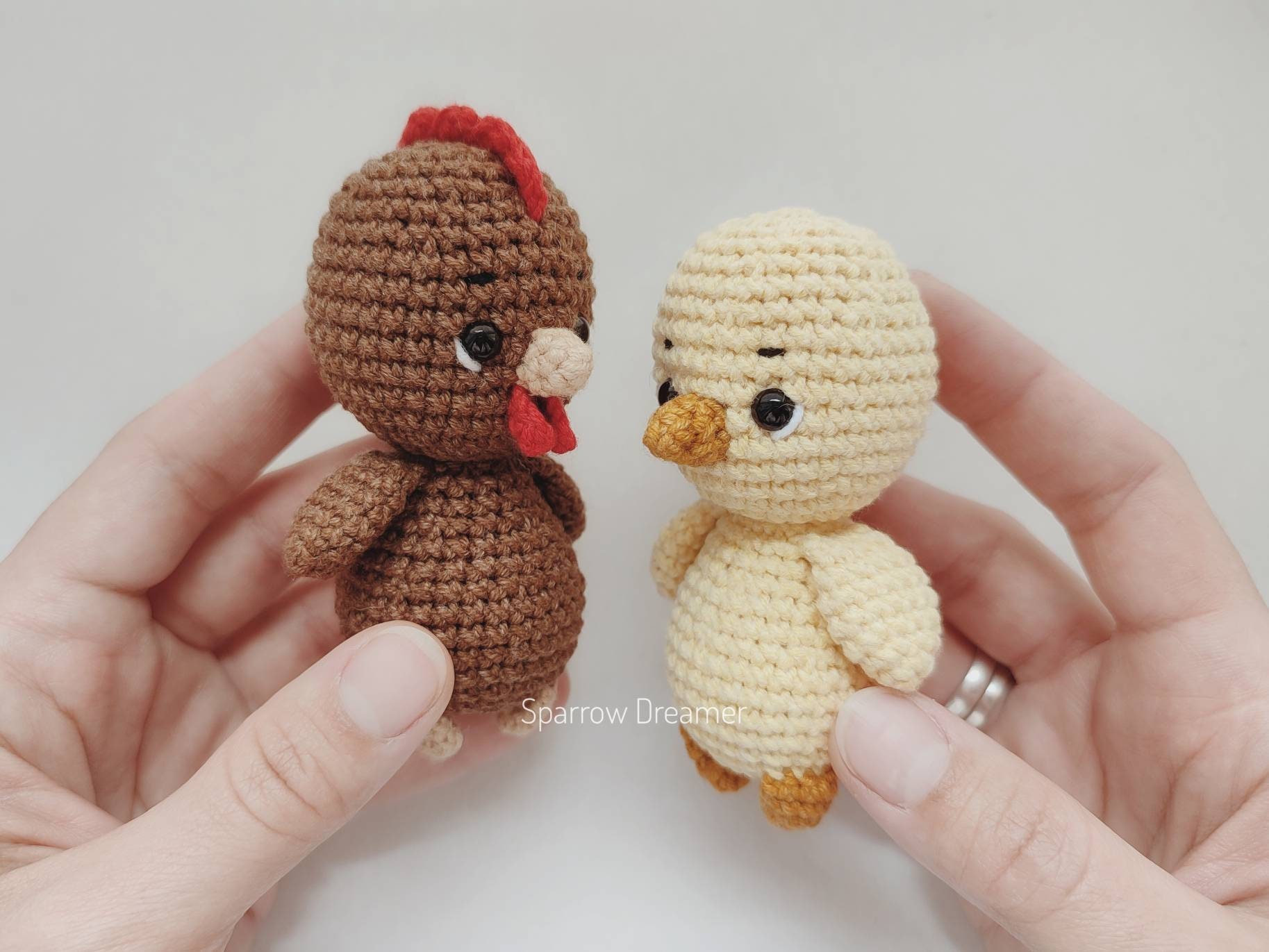 Crochet PATTERN Chicken Mini Toy Farm Animals Crochet Hen - Etsy