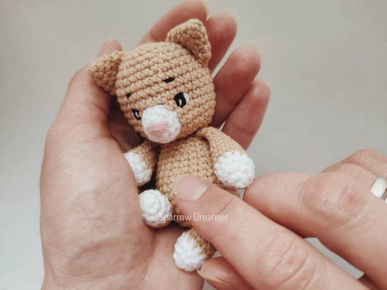 Crochet PATTERN Tiny Cat Toy Crochet Pets Farm Animals Easy - Etsy