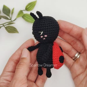 PATTERN: Crochet Ladybug, Mini Amigurumi Toy, Crochet Bug Pattern, PDF ...