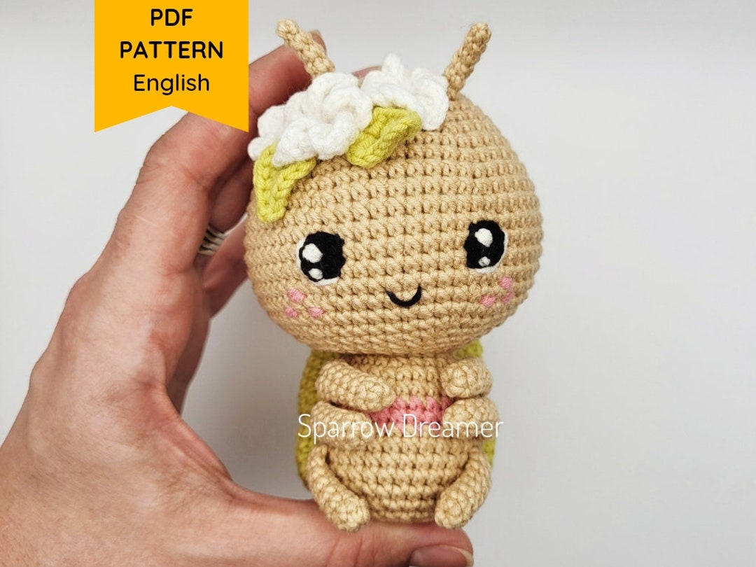 PATTERN: Crochet Butterfly, Amigurumi Bug, Spring Crocheted Beetles ...