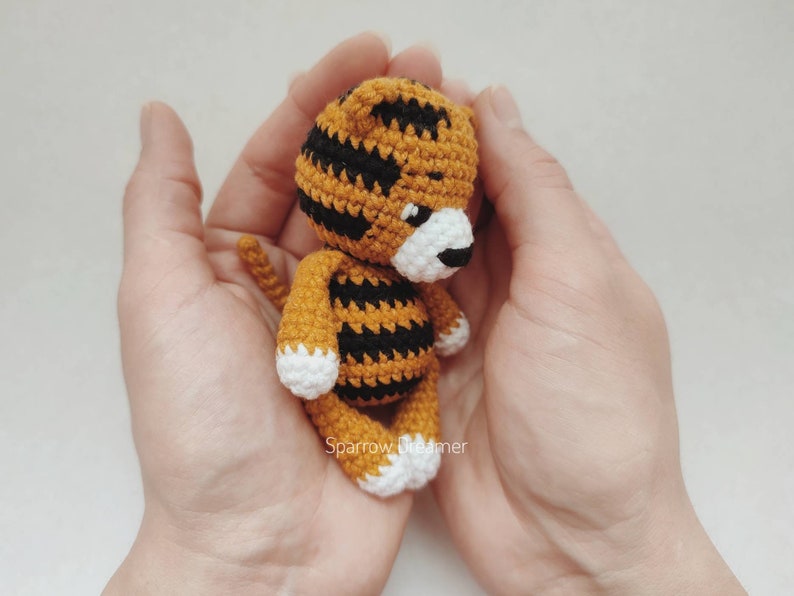 Crochet PATTERN Tiny Tiger Toy Crochet Jungle Animals Pattern - Etsy