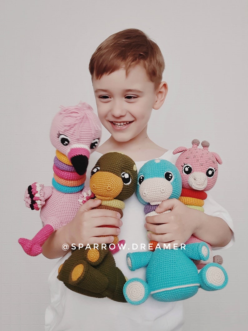Crochet Rainbow Giraffe Amigurumi Pattern: Educational Toy (version 1.0 ...