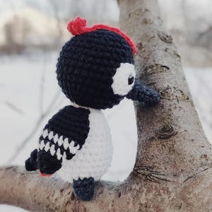 Crochet Woodpecker Amigurumi Pattern: Mini Forest Animal (PDF Tutorial ...