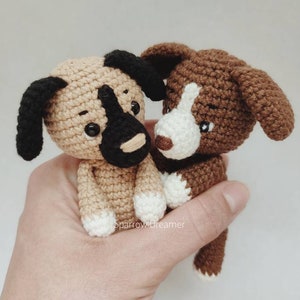 Crochet PATTERN Mini Dog Crochet Puppy Toy Pattern Amigurumi Tutorial ...