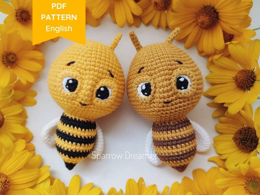 Crochet Bee & Wasp Amigurumi Pattern: Easy Toy Tutorial (PDF in ENG) - Etsy