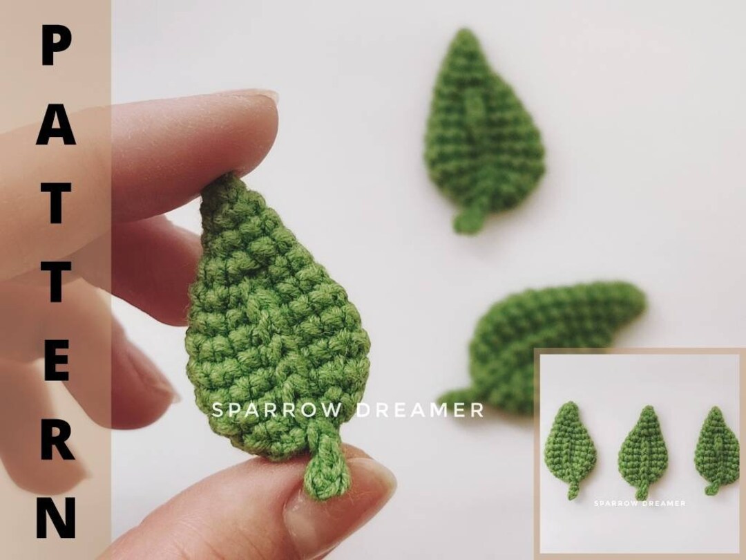 Amigurumi PATTERN Mini Crochet Leaf PDF in English - Etsy