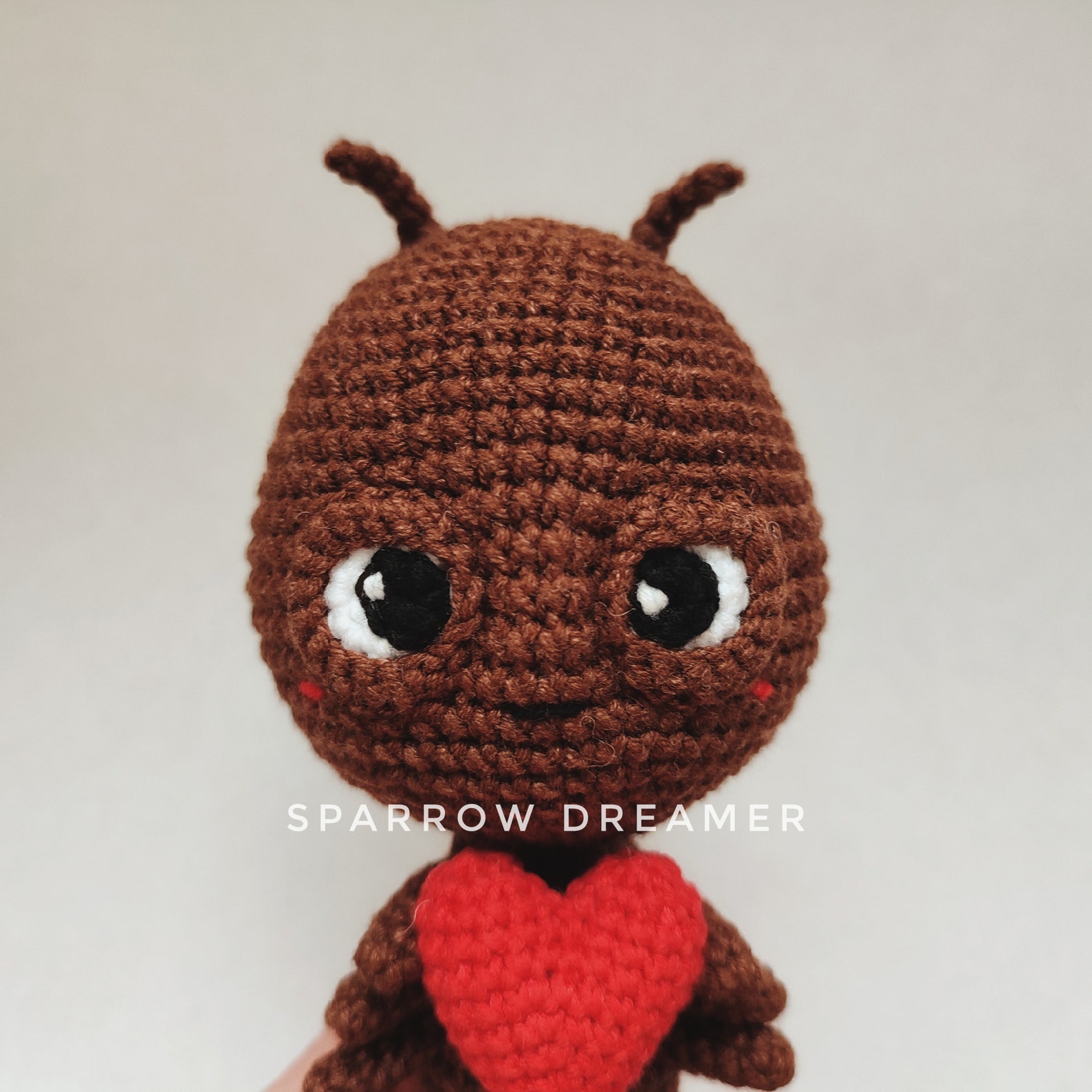 Crochet Ant With Heart Pattern: Amigurumi Valentine Toy (PDF in ENG) - Etsy